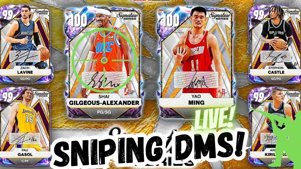 LIVE! - Sniping TOP TIER Cards in 2k25 MyTeam! *100 OVR YAO MING ...