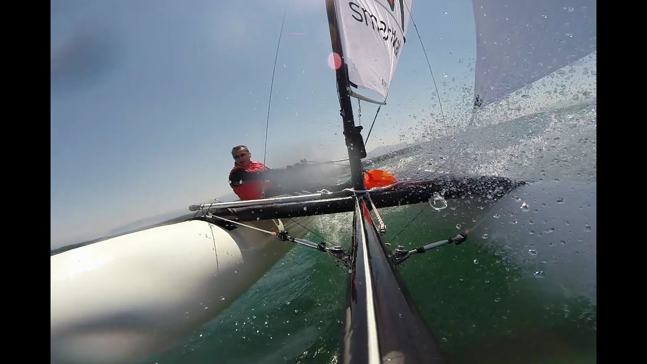 SmartKat strong wind sailing - YouTube