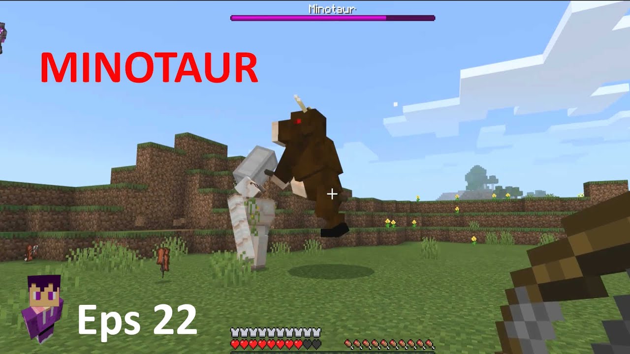 Cara Membuat Minotaur ? di Minecraft Addon Episode 22 - YouTube