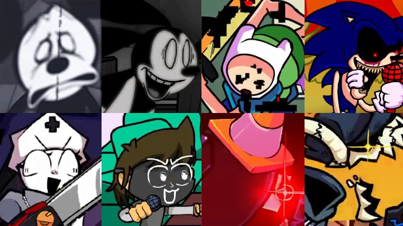 FNF Unknown Suffering V3 But It's Every Turn A Different Character ...