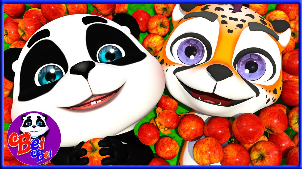 Fruity Fun with Five Red Apples 🍎🎶 Songs for Children | Bei Bei ...