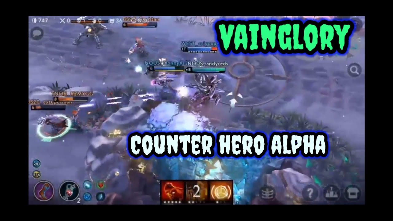 Vainglory "counter Hero alpha" 1000% tak berkutik - YouTube