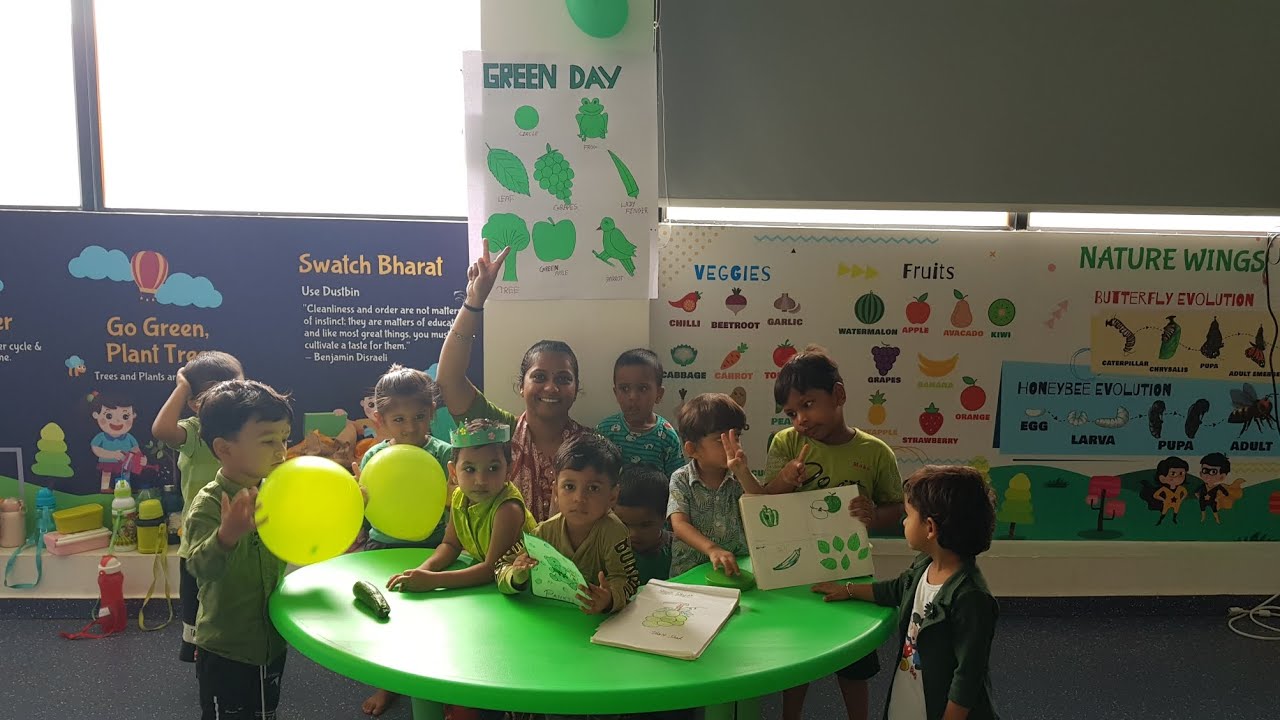 Green Day Celebration at School🌳⭐🍏 - YouTube