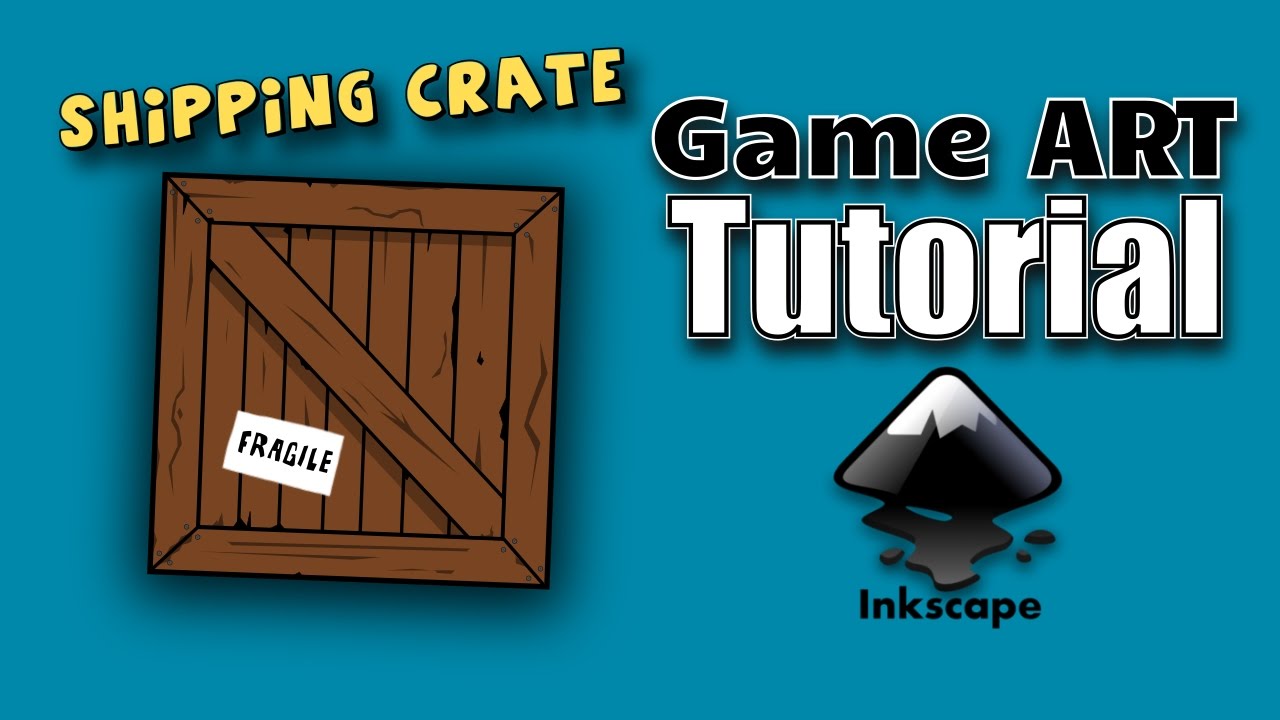 Inkscape Tutorial - Game Art: How to make a crate - YouTube