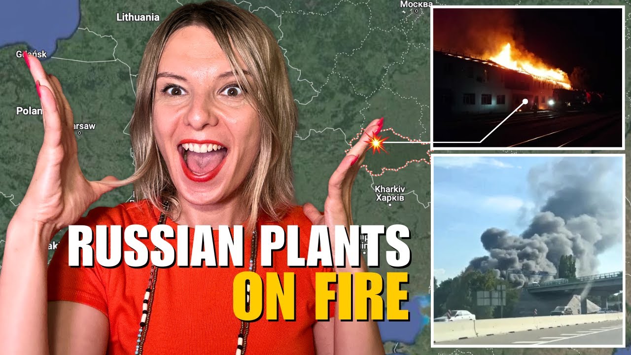 RUSSIAN PLANTS ON FIRE: UAV STRIKE IN KURSK REGION Vlog 746: War in ...