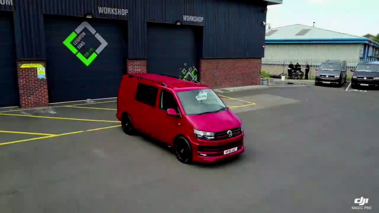 Vw Transporter T6 140 Cherry Red Genuine Abt Front Splitter Leighton ...