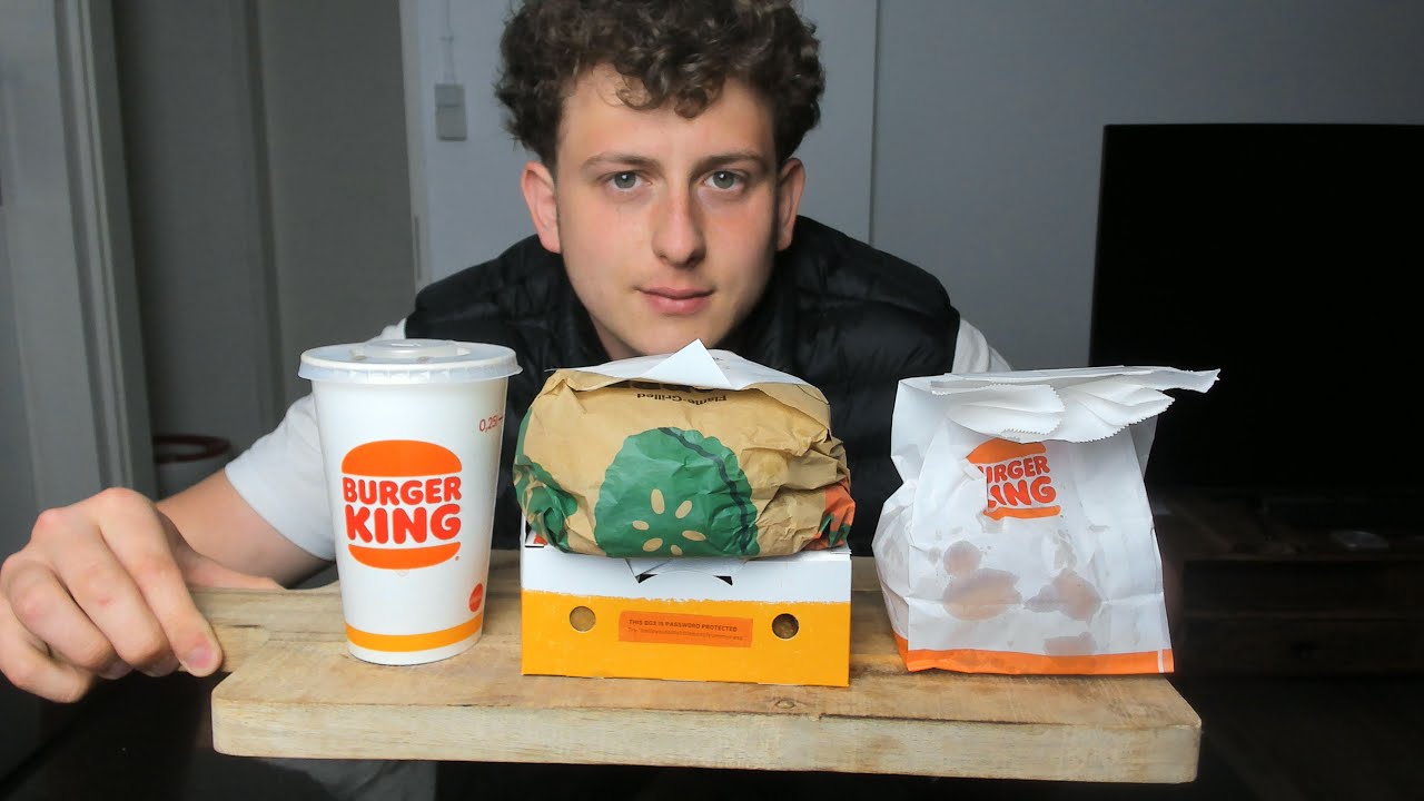 Burger King Mukbang :) ( Whopper, Nuggets, Onion rings & Coke ) - YouTube