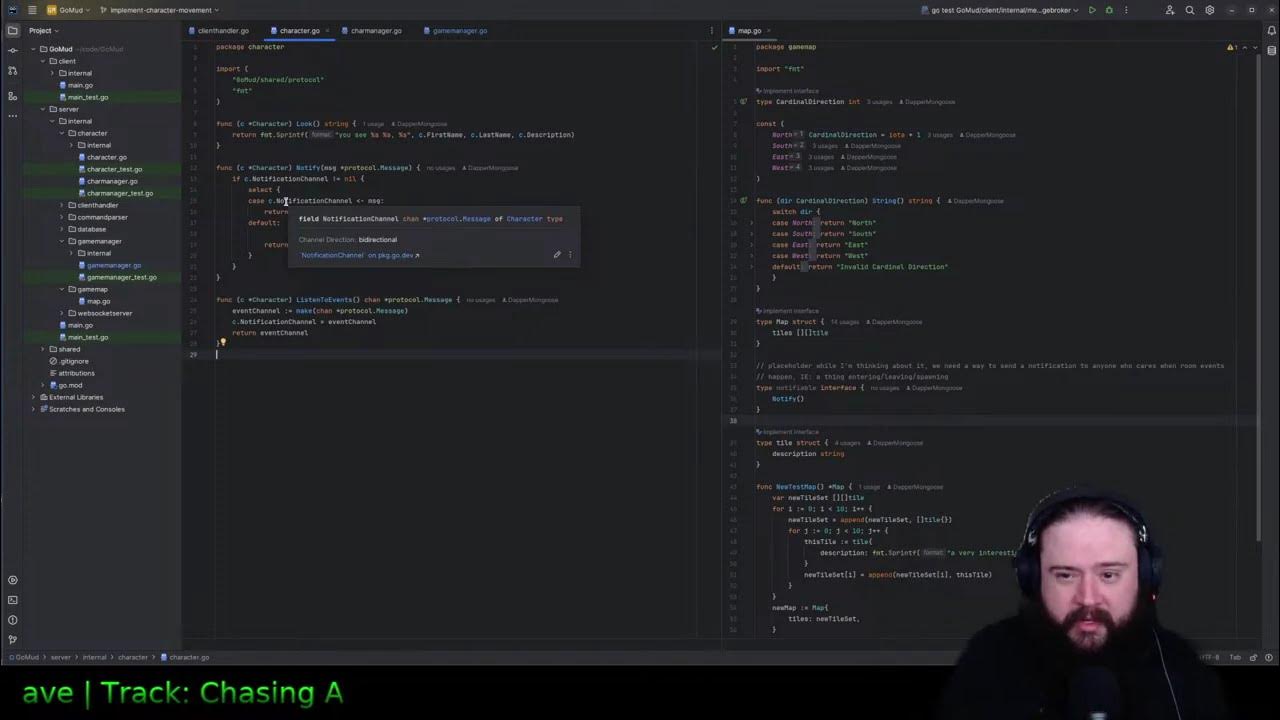 Building a MUD Engine in Go! | Character Notifications and Prototyping/Brainstorming Game Loop ...