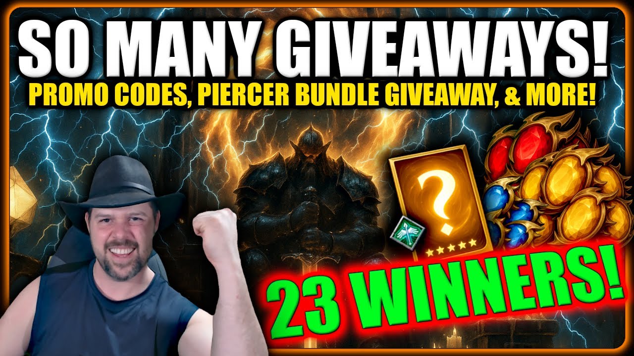 23 Giveaways And 1 Piercer Faction Bundle! Don't Miss This! Watcher of Realms - YouTube