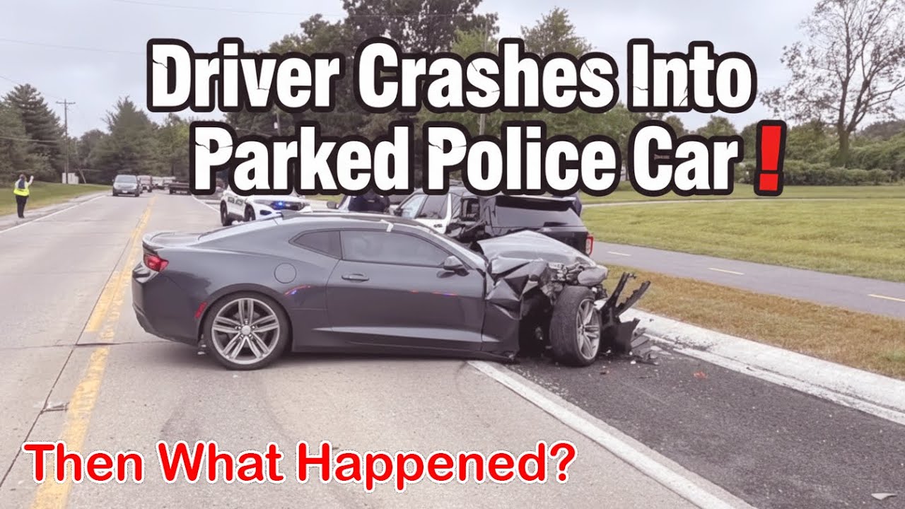 Watch This: Unbelievable Moment Driver Destroys Parked Cop Car in the ...