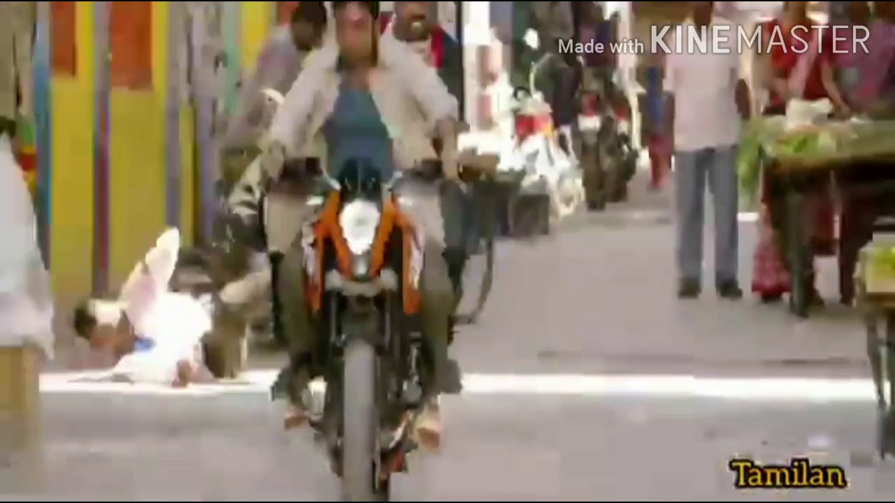 Iam surya bike ride of tamil song mass - YouTube