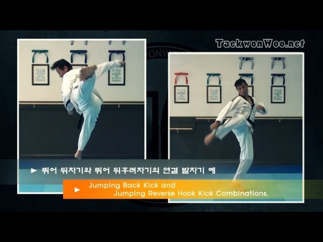 Jumping Hook Kick Taekwondo