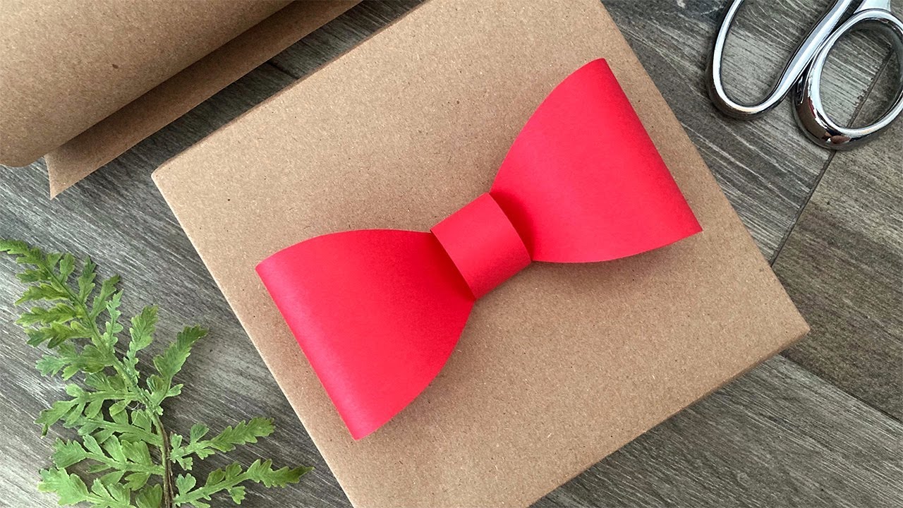 How To Make A Simple Paper Bow | DIY Crafts - YouTube