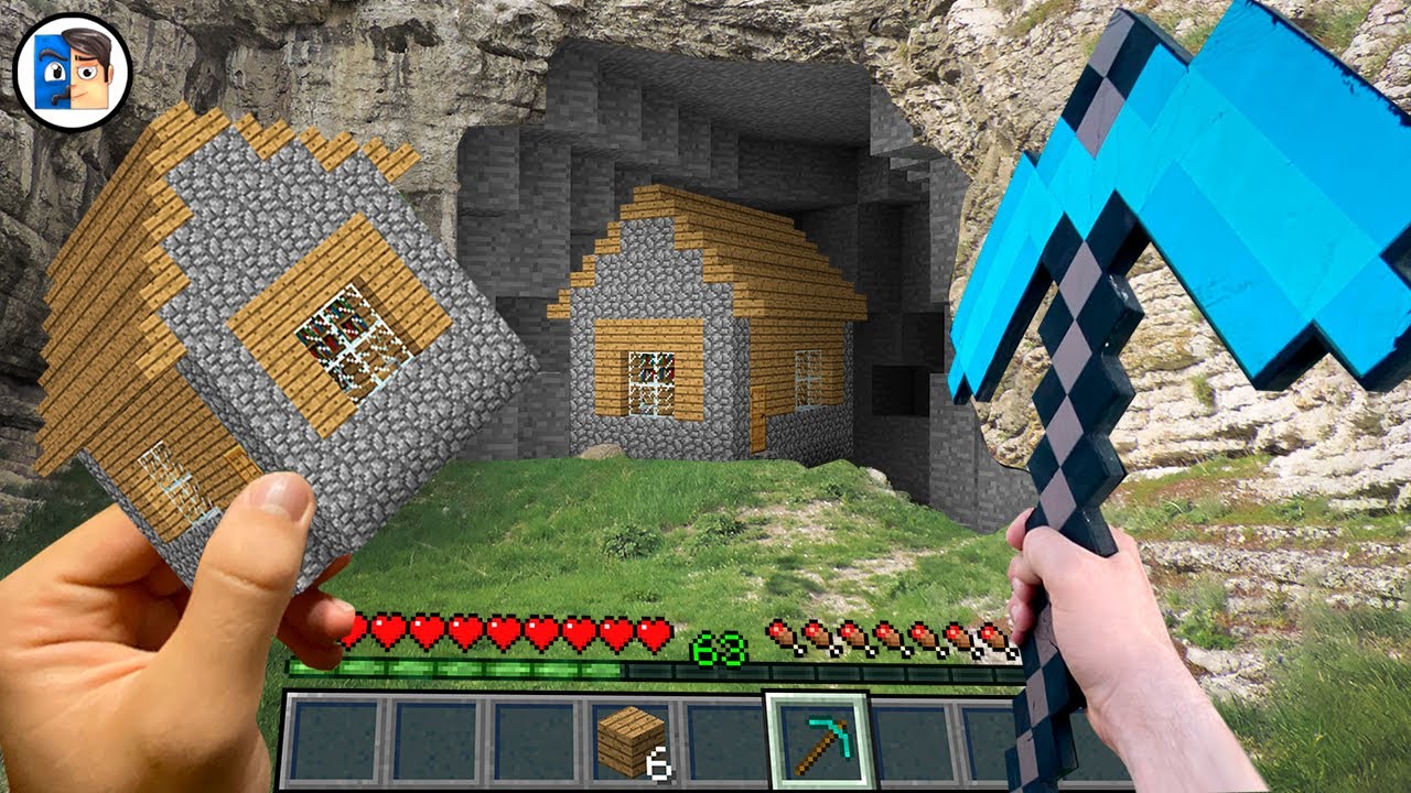 Minecraft in Real Life POV SECRET VILLAGER HOUSE in Realistic Minecraft ...
