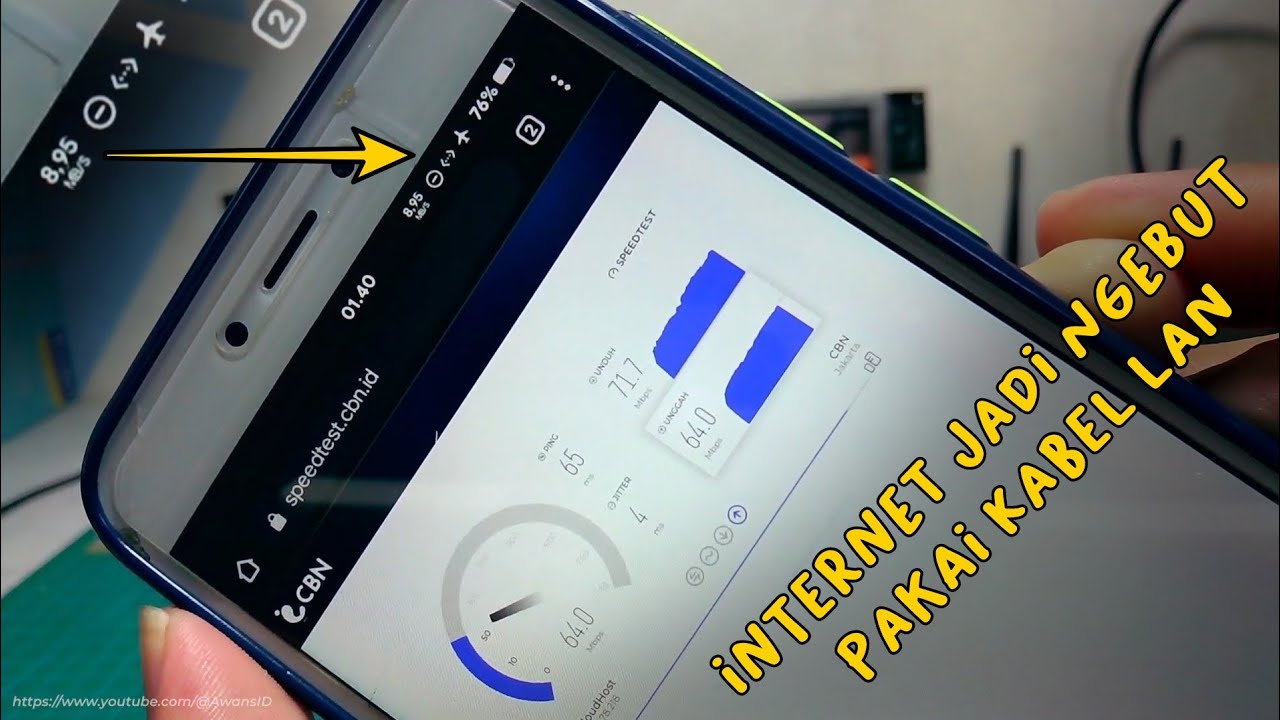 [ Tutorial ] Cara Menghubungkan HP Ke Internet Via Kabel LAN RJ45 ...