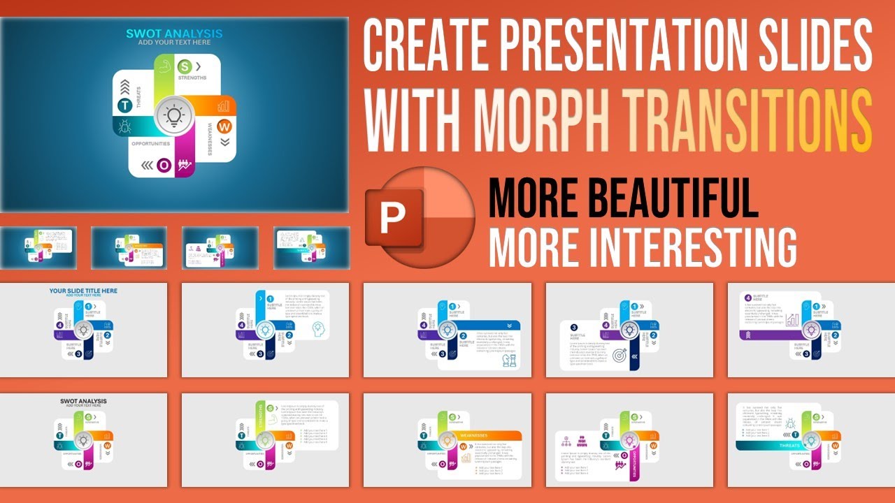 Creating PowerPoint Presentation Slides with Morph Transition - YouTube