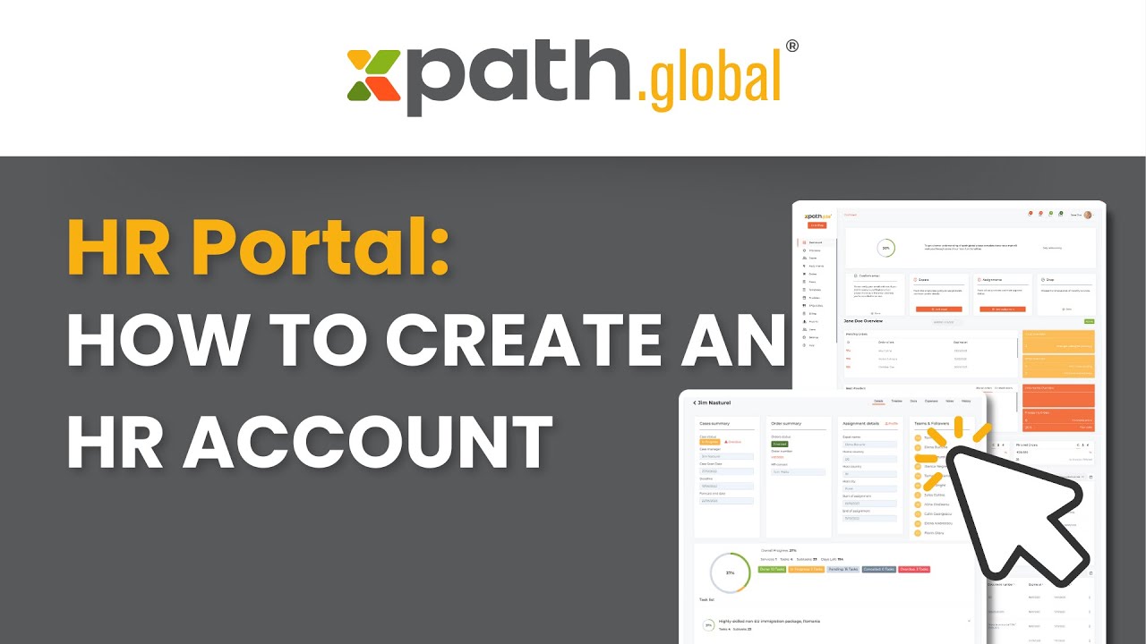 HR Portal: How to create an HR account on xpath.global platform - YouTube