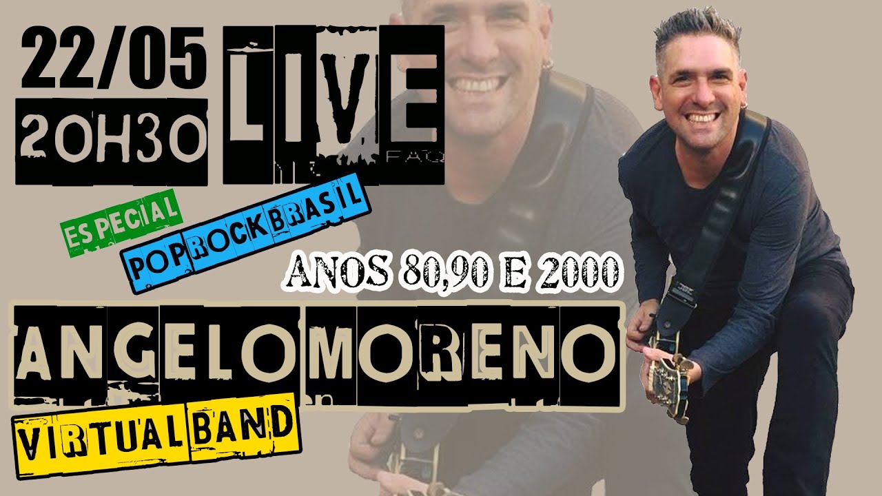 ANGELO MORENO & VIRTUAL BAND - POP E ROCK NACIONAL ANOS 80 90 2000 ...