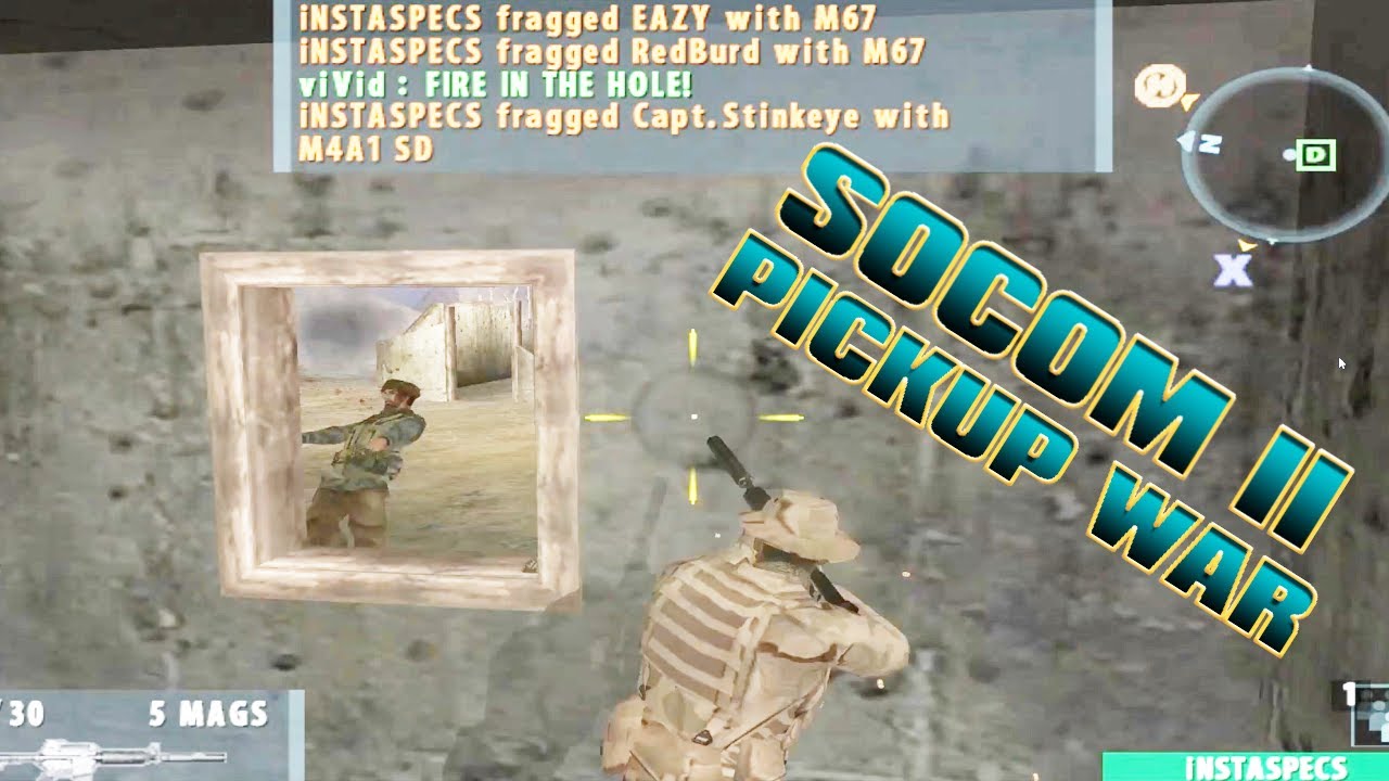 SOCOM 2 ONLINE Desert Glory & Chain Reaction Pickup War *How To Play In ...
