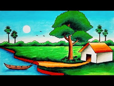 How to draw easy scenery for beginners ...