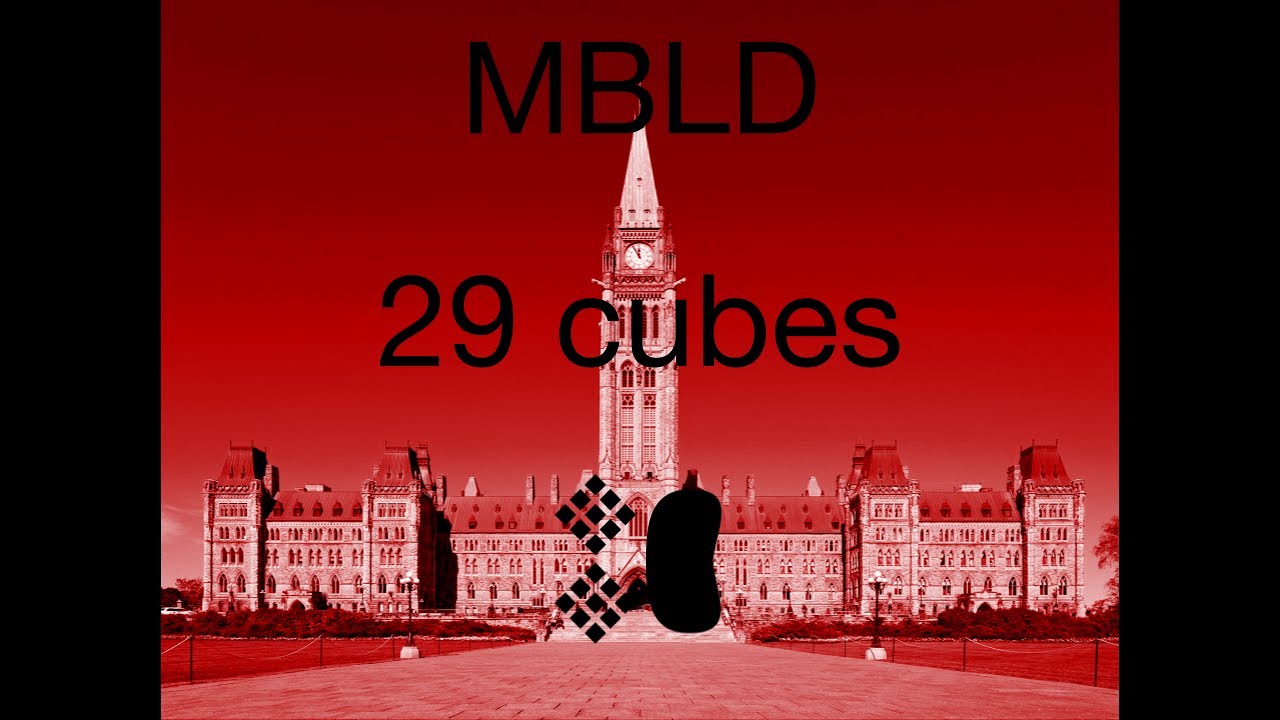 sept 6 mbld stream 29 cubes attempt 2 (MBLD Cup) - YouTube