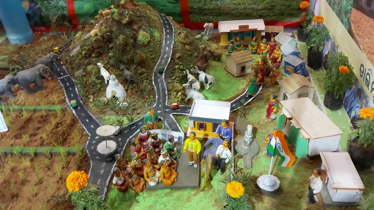 Indian village model in agriculture exhibition don't miss must watch ...