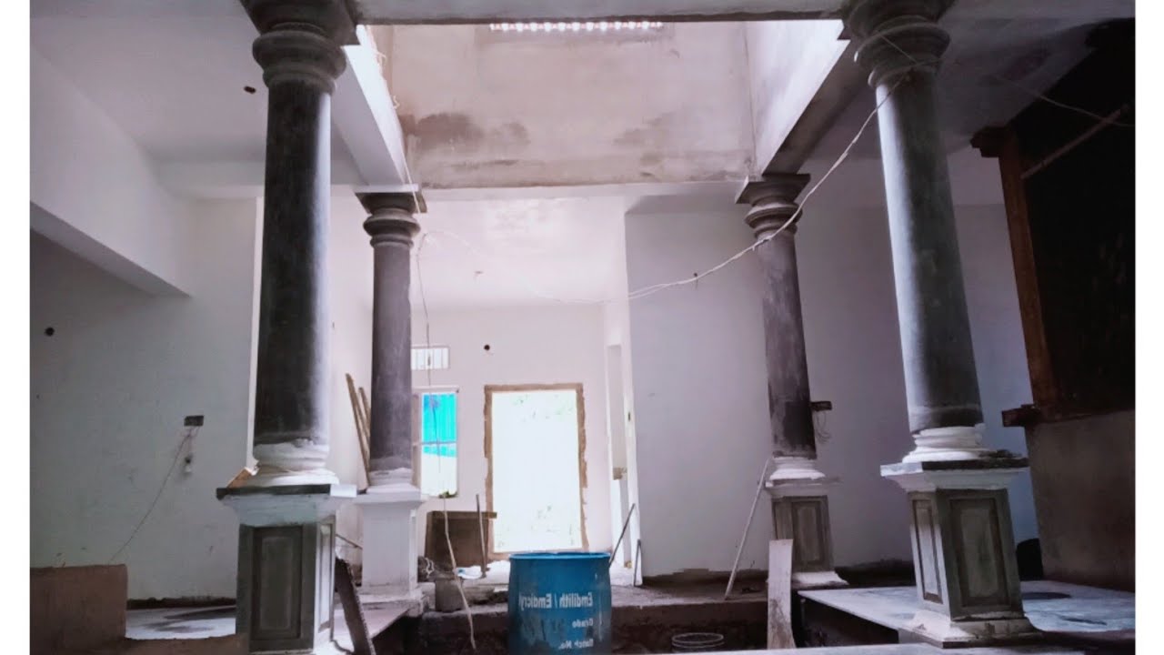 How to make pillar base cornice easily - YouTube