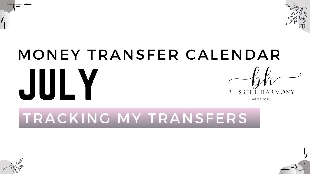 Money transfers calendar ~ Visual representation #savingmoney # ...