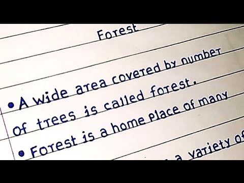10 lines on forest in english | essay writing on forest in english ...