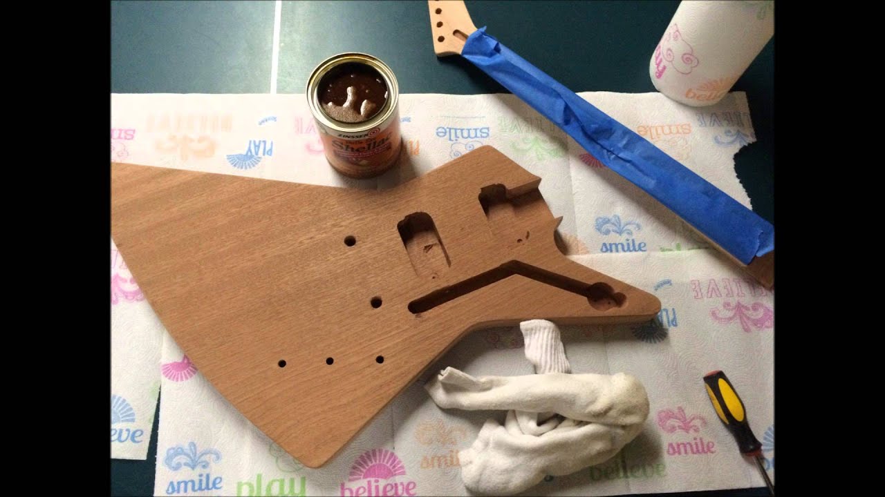 Making a 1976 Gibson Explorer Style Guitar - YouTube