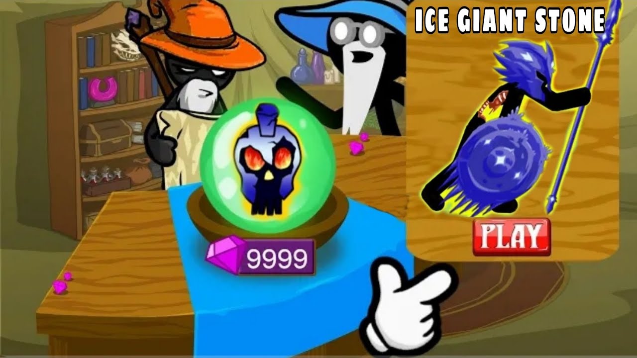 New Best Ice Giant Stone Skine | Stick War Legacy VIP MOD - YouTube