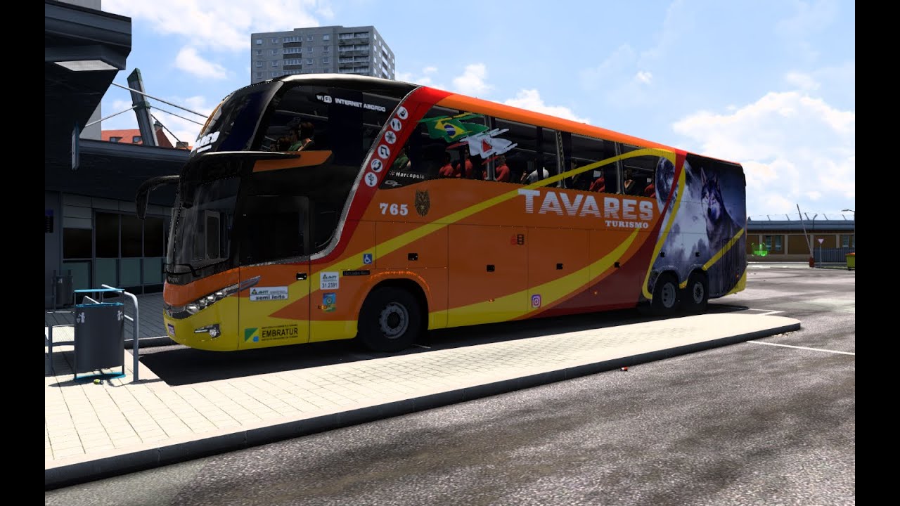 ETS 2 MOD BUS/ TAVARES TURISMO MAIS UM TUR DO RIO GRANDE PARA BAGÉ G7 ...