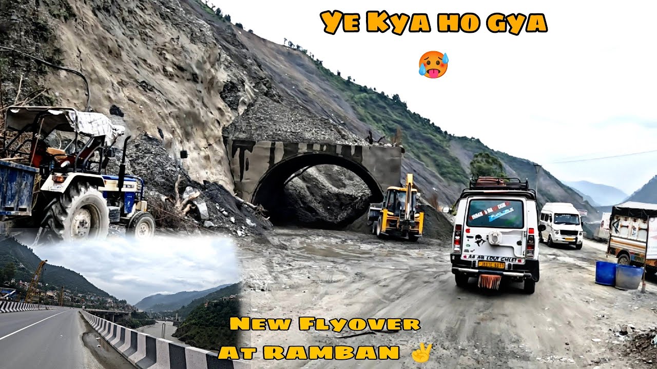 Tunnel collapse in RAMBAN 🥵| Ab ramban mai traffic jam nhi lagega ...