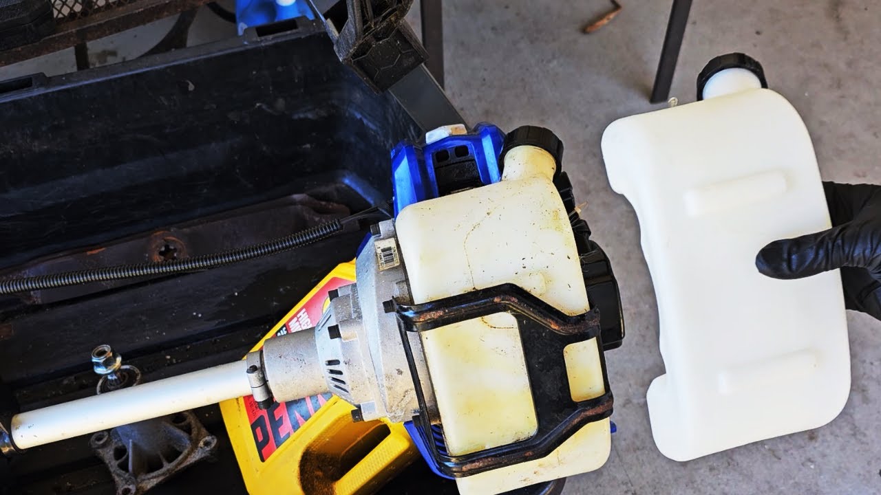 How to Replace Fuel Line and Tank on Wild Badger 55cc Brush Cutter ...