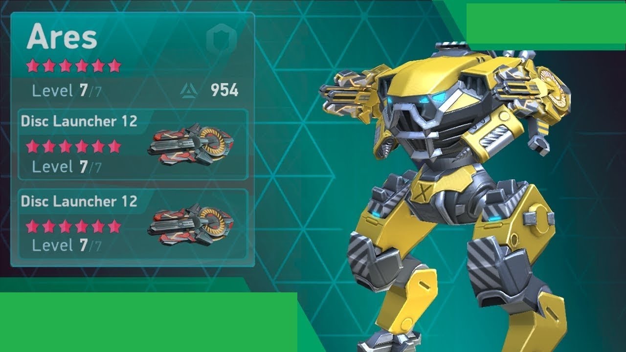 MECH ARENA MAX ARES, Double Disc Launcher 12 (Mech Arena Ottoman) - YouTube