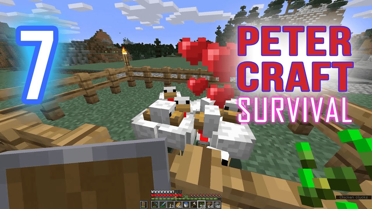 [7] Landscaping, Renovating, and Breeding! -- PeterCraft Survival - YouTube