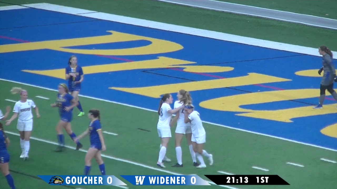 Widener Women's Soccer Highlights vs Goucher - YouTube