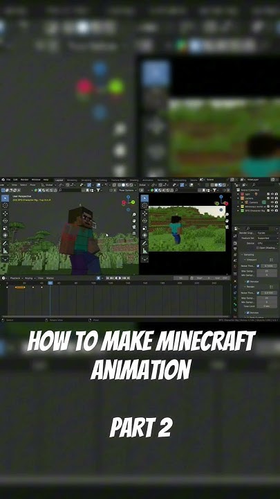how to make minecraft animation part 2 - YouTube