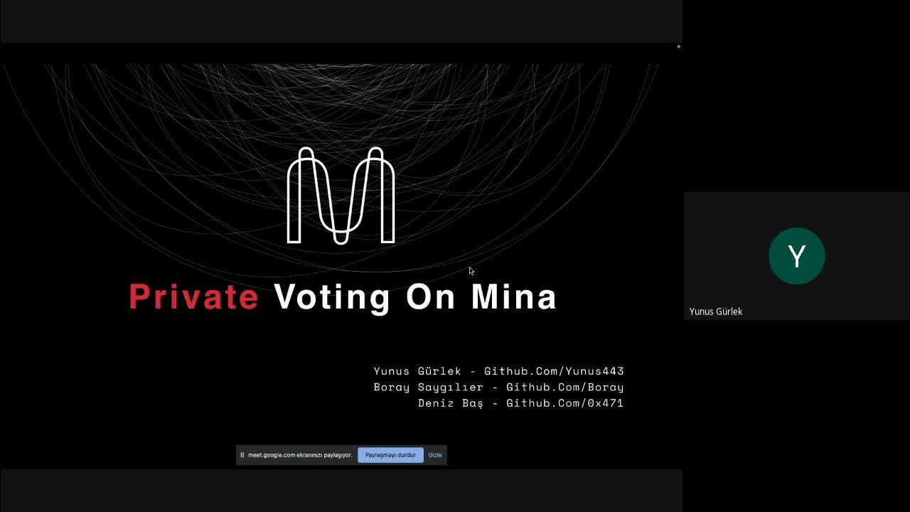 Privote, a decentralized anonymous voting zkApp for Mina Protocol - YouTube