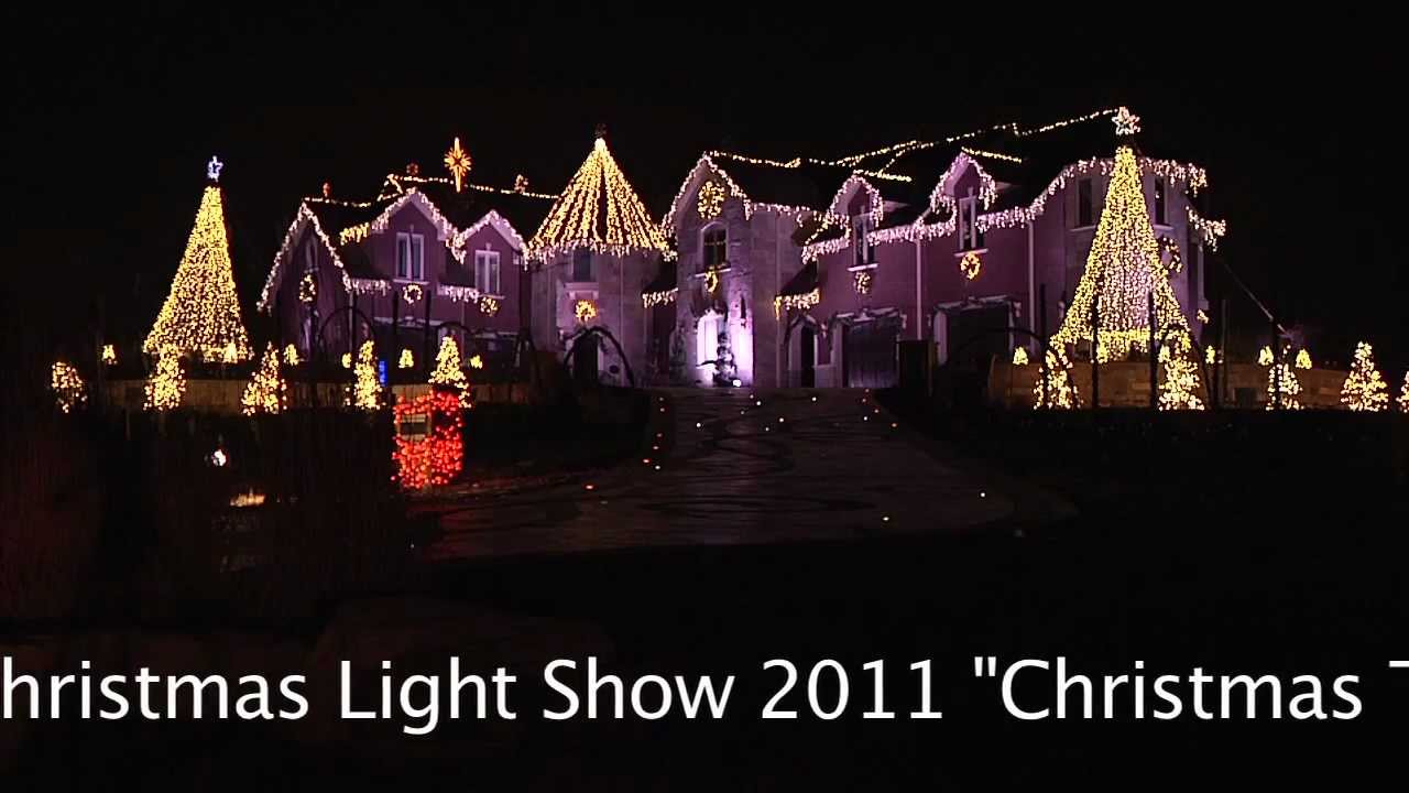 Larsen's Christmas Light Show 2011 "Christmas Time" - YouTube