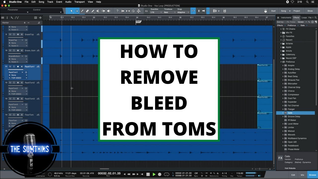 How To Remove Bleed From Toms Without A Gate YouTube how-to-remove-bleed-from-toms-without-a-gate-youtube
