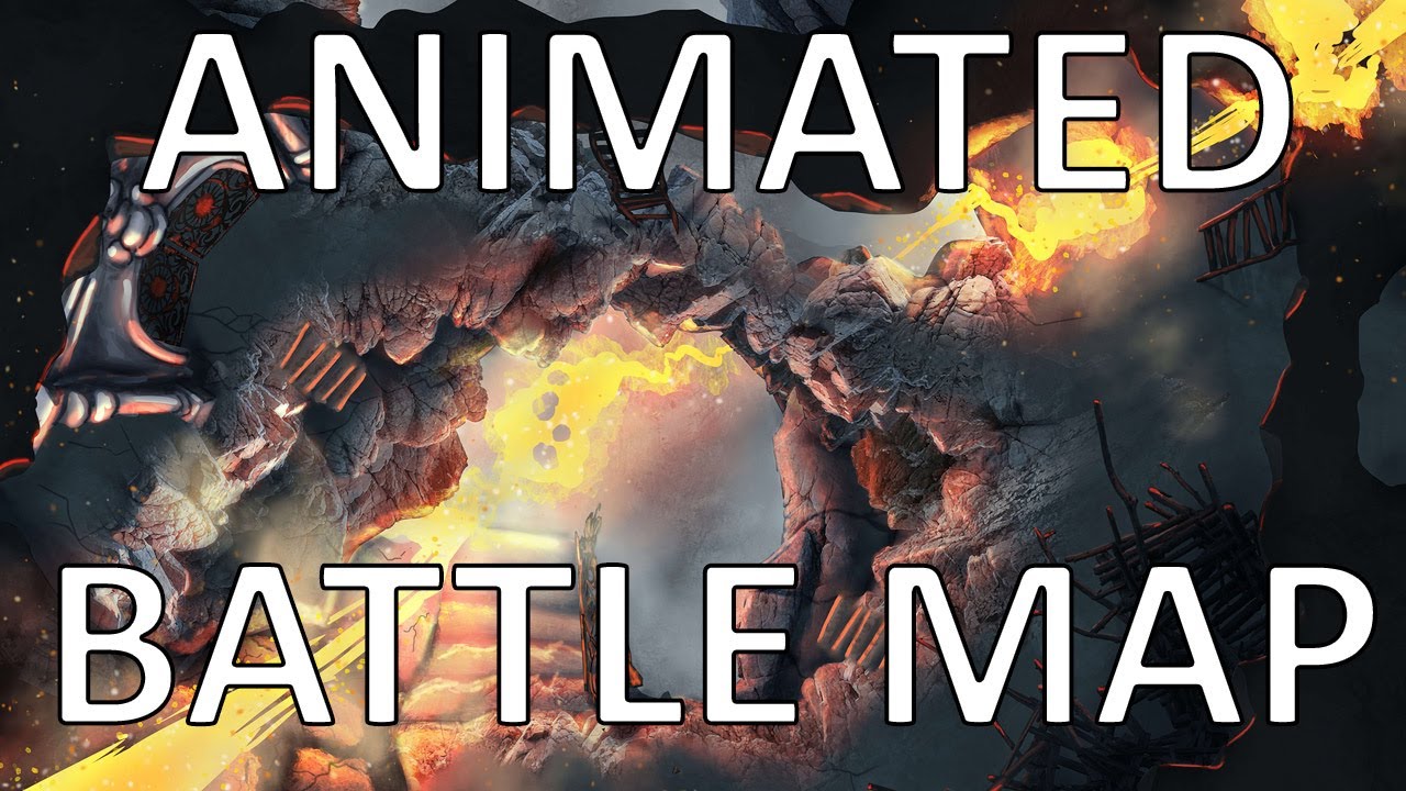 Animated Battle Map for D&D - Lava Cave by Domille's Wondrous Works ...