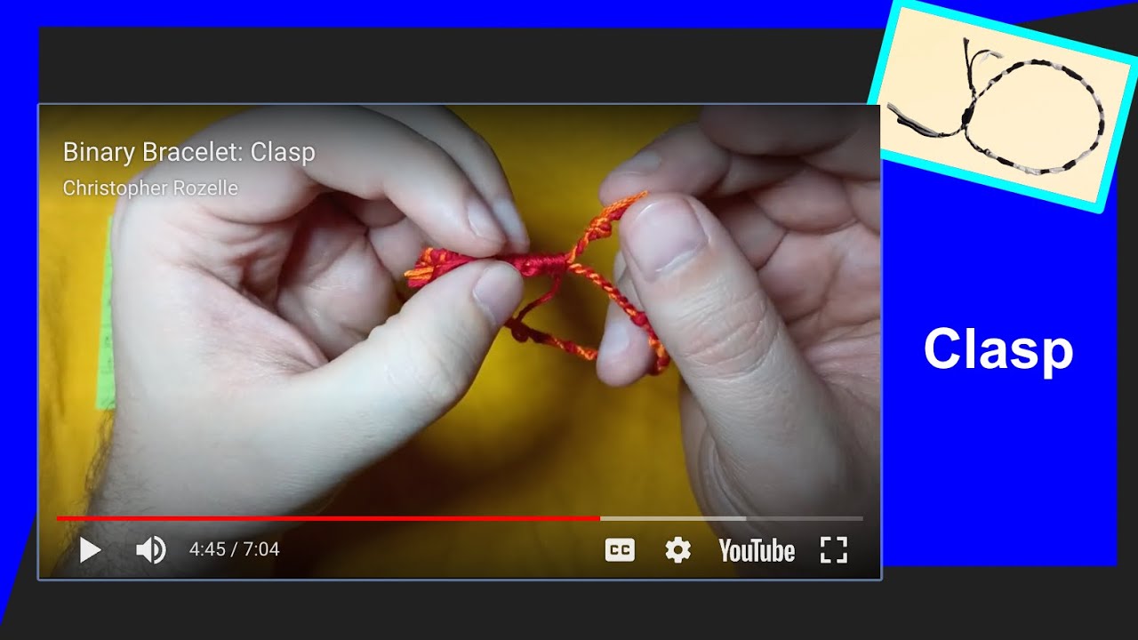 Binary Bracelet: Clasp - YouTube