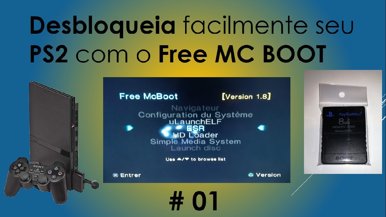Desbloqueia facilmente seu PS2 com o Free MC BOOT - YouTube