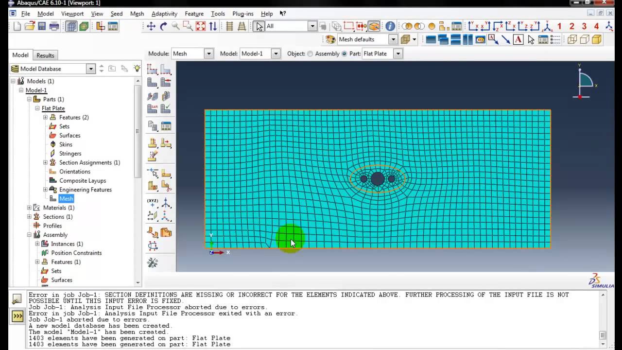 2D Static Stress Analysis using Abaqus CAE - YouTube