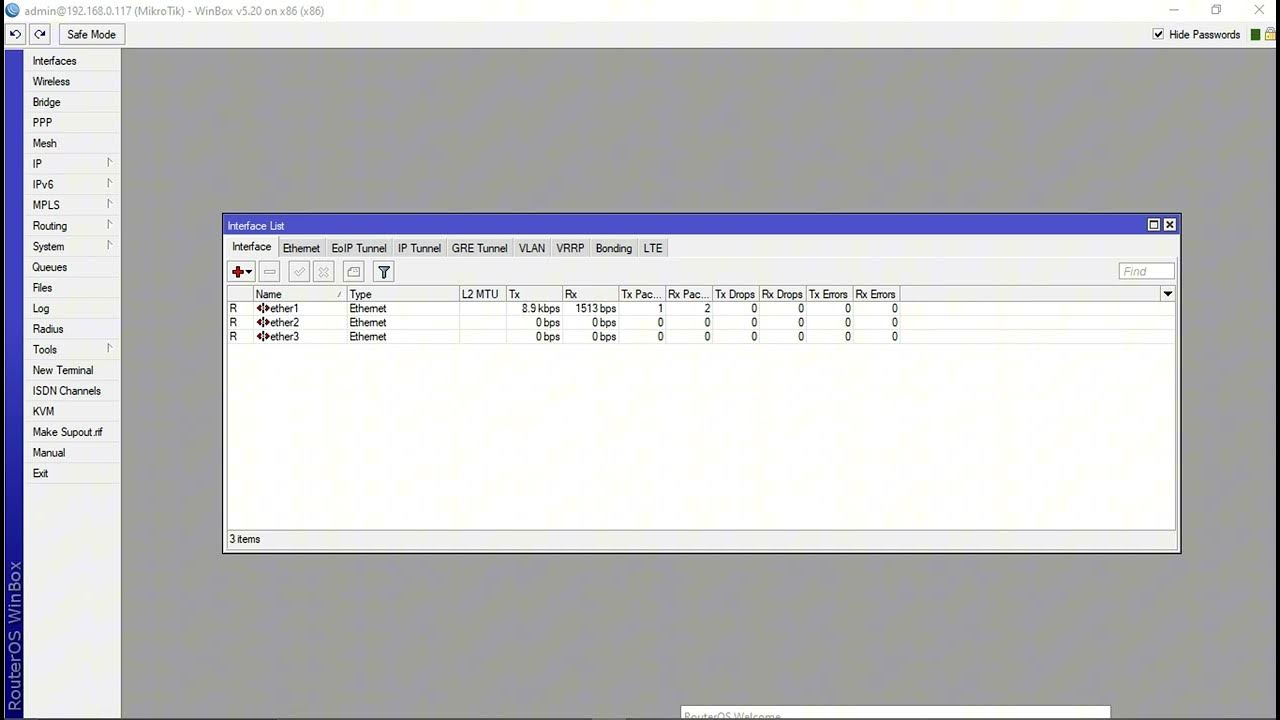 NETWORK SETTING | KONFIGURASI DASAR MIKROTIK DI VIRTUALBOX MACHINE | PART 2 - YouTube