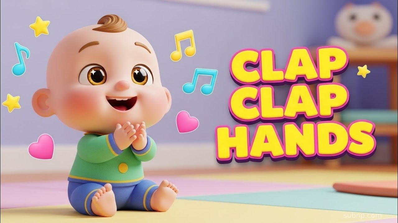 Little Baby Clap Clap Hands | 3D Kids Rhyme | kids videos | kid's vlog ...