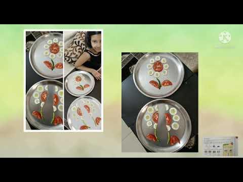 Symmetrical Food Art# Line of Symmetry # Food Art#Maths Activity - YouTube