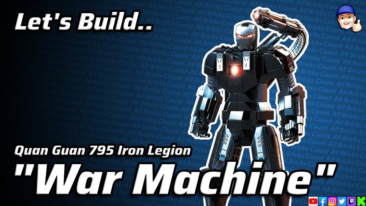 Let's Build Quan Guan 795 “War Machine” Iron Legion #QuanGuan # ...