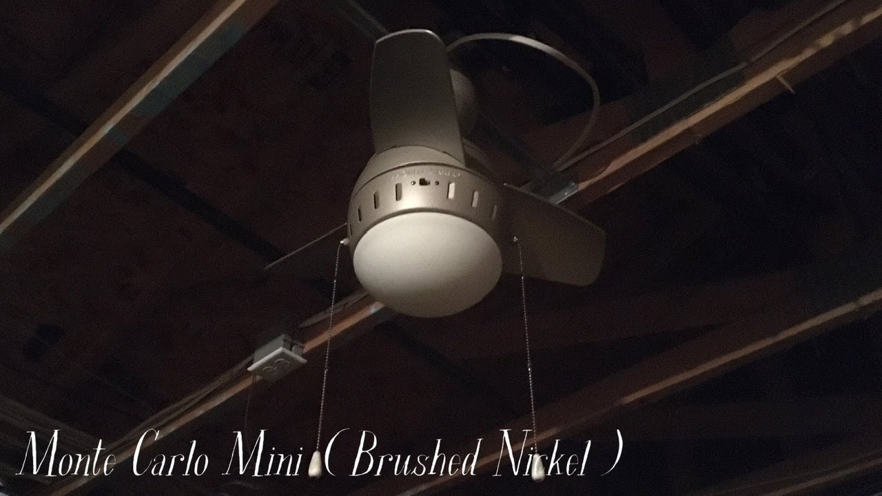 Monte Carlo Mini/22 Ceiling Fan (Titanium) (2/2) - YouTube
